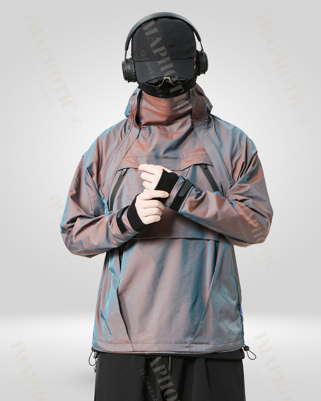Color-Changing & Reflective Hooded Windbreaker Jacket – Imaphotic