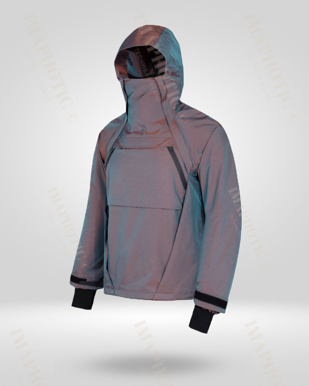Color-Changing & Reflective Hooded Windbreaker Jacket – Imaphotic
